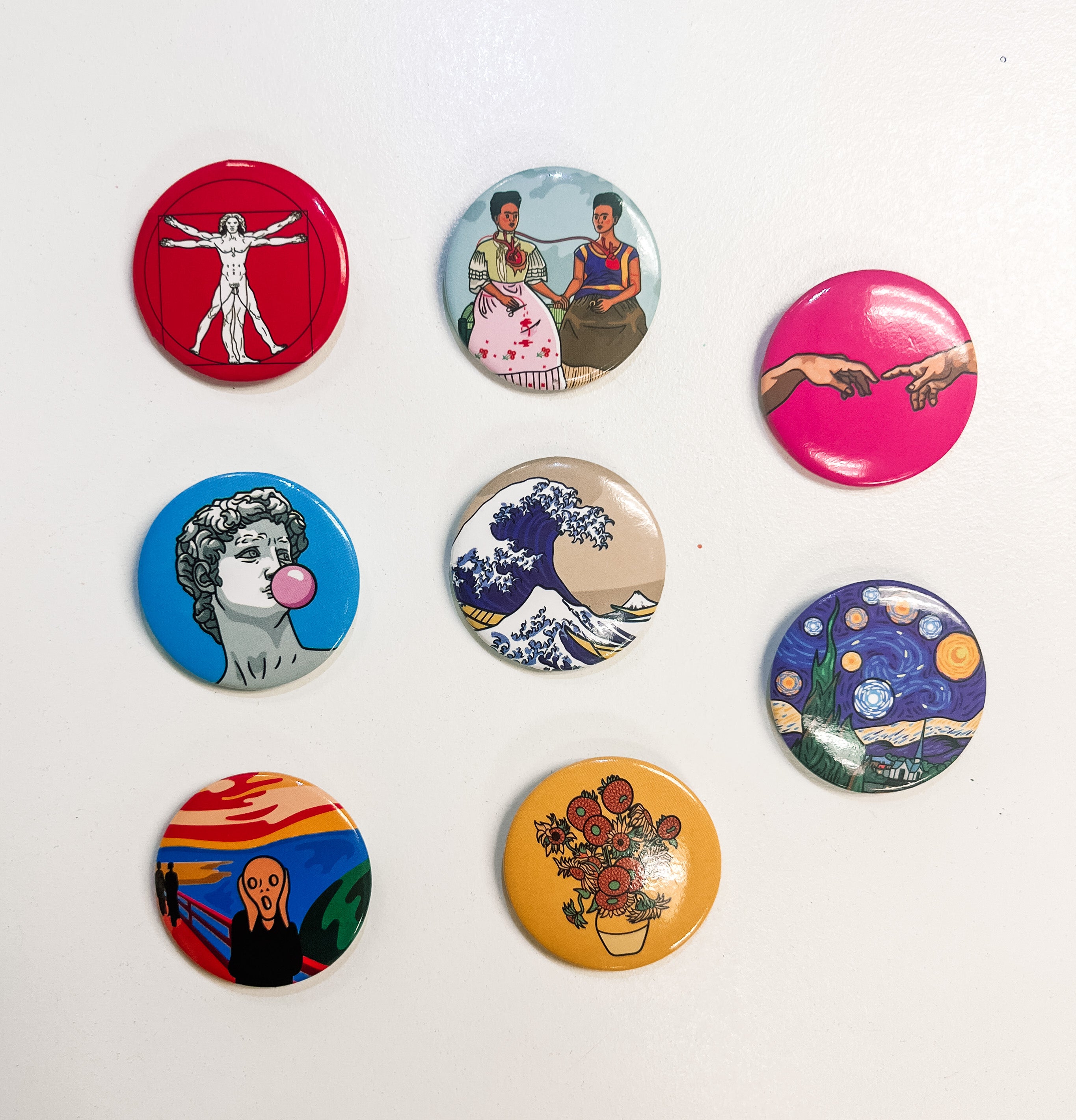 Art Buttons Pins – Pinceladas Art Studio